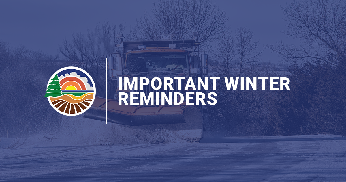 Winter Reminders | Municipality of Lambton Shores